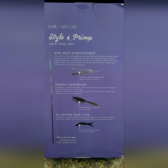 Luxe + Willow | Hair | Nwt Luxe Willow Style And Primp Hair Tool Set ...
